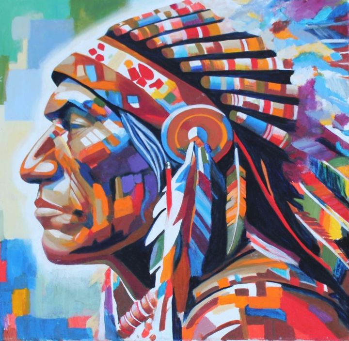 Colorful Native - Hobby Time Studio - Paintings & Prints, People ...