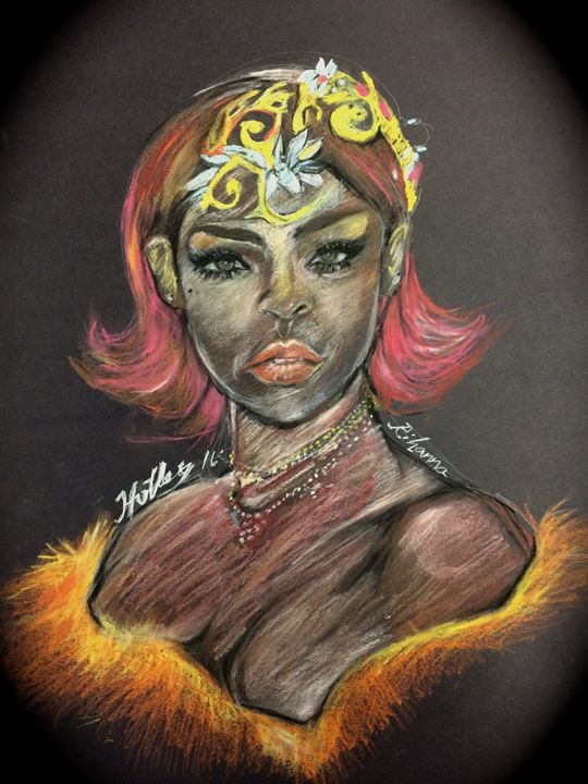 Rihanna - Ken Hutley Designs - Drawings & Illustration, Ethnic ...