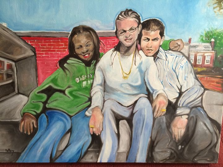 Friends - Ken Hutley Designs - Paintings & Prints, People & Figures ...