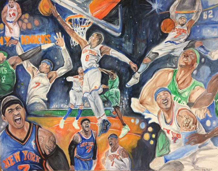 The Old New York Knicks - Ken Hutley Designs - Paintings & Prints ...