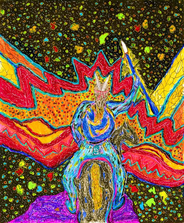 "Universal Warrior" - Jim Ballman - Paintings & Prints, Abstract ...