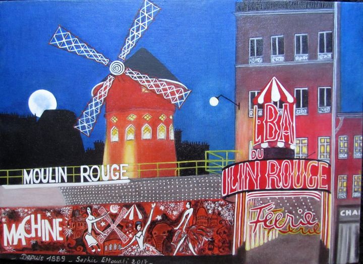Le Moulin Rouge Since 1889 - SofunArt - Paintings & Prints, Buildings ...