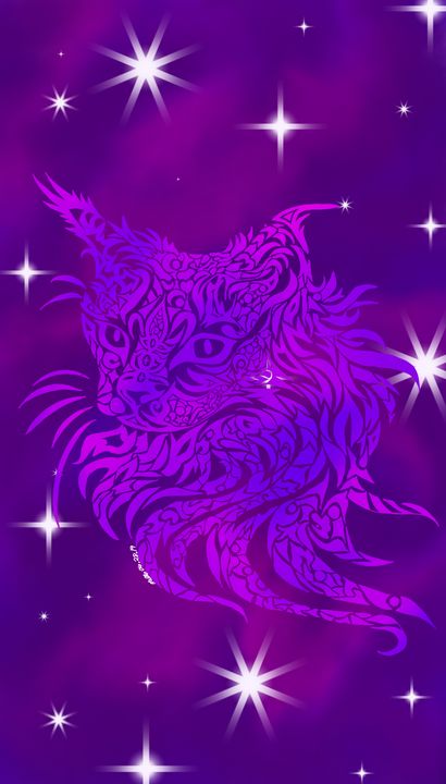 Galaxy Cat - Mellos.art - Digital Art & AI, Astronomy & Space, Other ...
