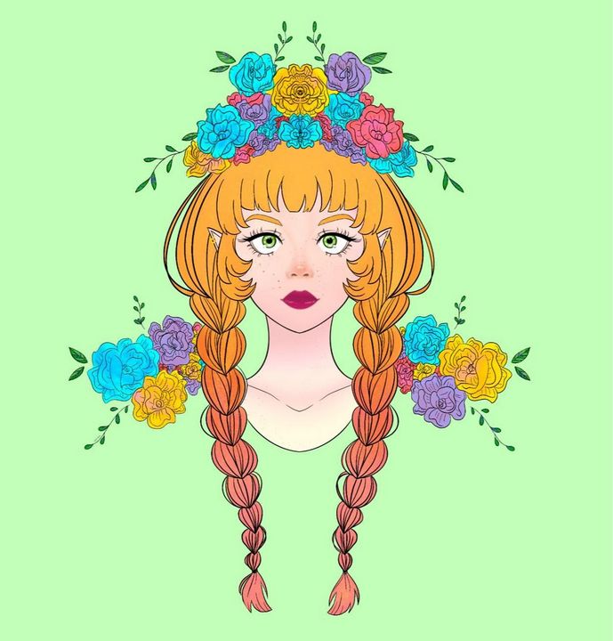 Spring Elf - Taylor Lamb - Digital Art & AI, Fantasy & Mythology ...