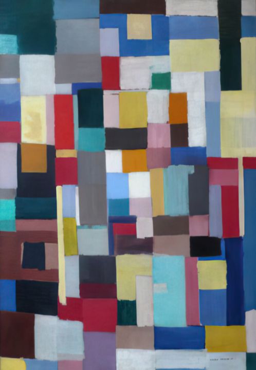 Untitled - 1947 - Giorgio Cavallon - Paintings & Prints, Abstract ...