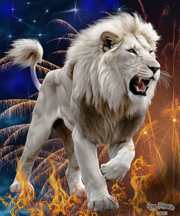 Fire of Judah Elohim - Tripp Reynolds - Digital Art & AI, Religion ...