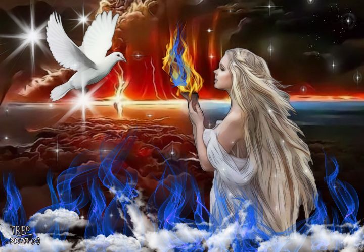 The Fire of the Spirit is Alive - Tripp Reynolds - Digital Art & AI ...