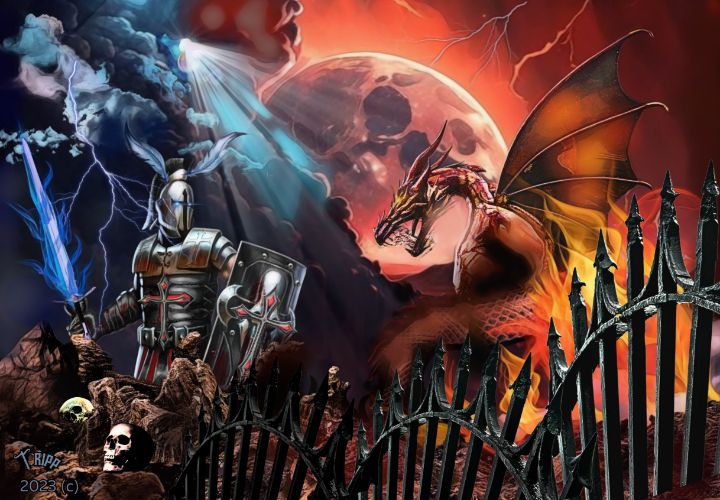 The Gates Of Hell Will Not Prevail - Tripp Reynolds - Digital Art & AI ...