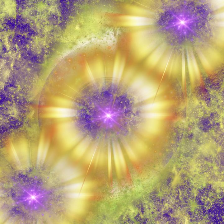 Celestial Bloom - BP Abstracts™ - Digital Art & AI, Abstract, Movement ...