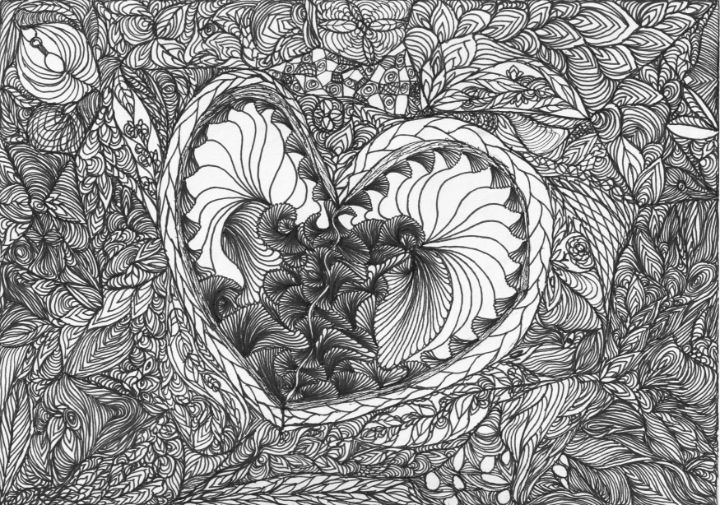 Heart hearts - mentalline_art - Drawings & Illustration, Fantasy ...