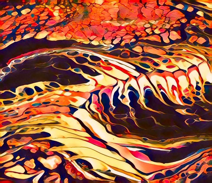 Fire Lizard - KSSmithART - Paintings & Prints, Abstract, Color - ArtPal