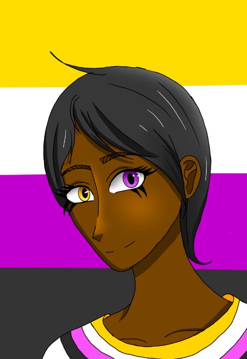 Nonbinary pride - Azul Cuadra - Digital Art & AI, Holidays & Occasions, Other Holidays ...