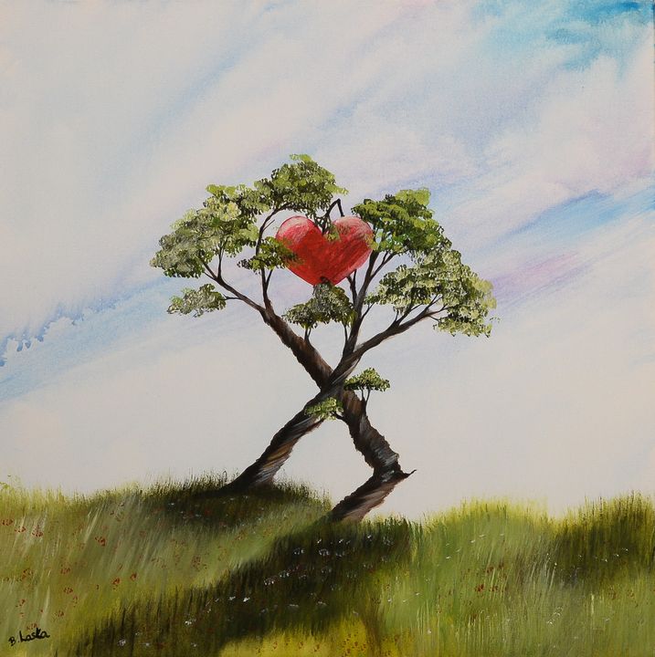 Love Tree - Open Your Walls - Paintings & Prints, Abstract, Color - ArtPal