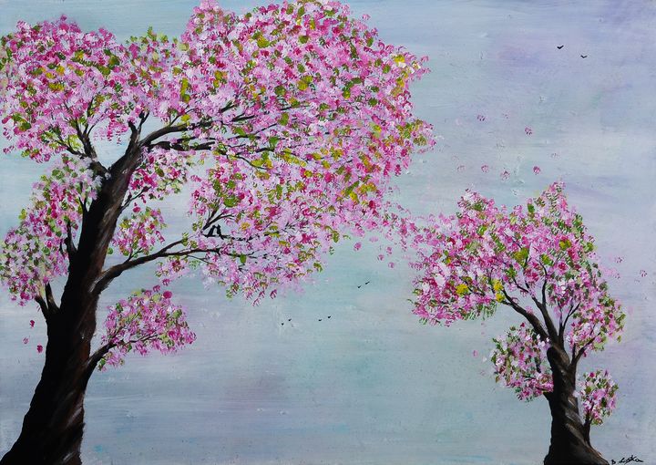 Spring Blossom - Open Your Walls - Paintings & Prints, Abstract, Color ...