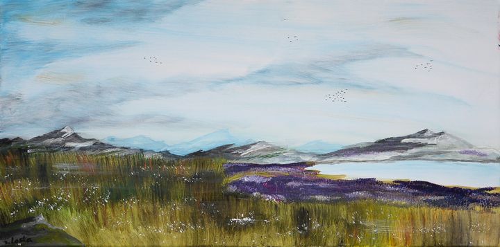 Heather valley - Open Your Walls - Paintings & Prints, Abstract, Color ...