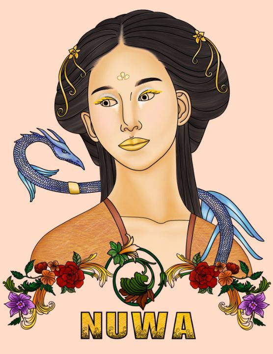 Nuwa - Mystic Colour - Drawings & Illustration, Fantasy & Mythology ...