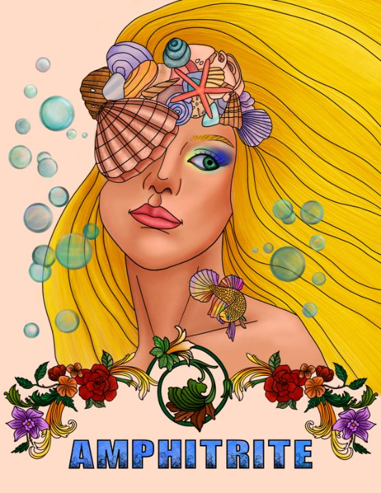 Amphitrite - Mystic Colour - Drawings & Illustration, Fantasy ...