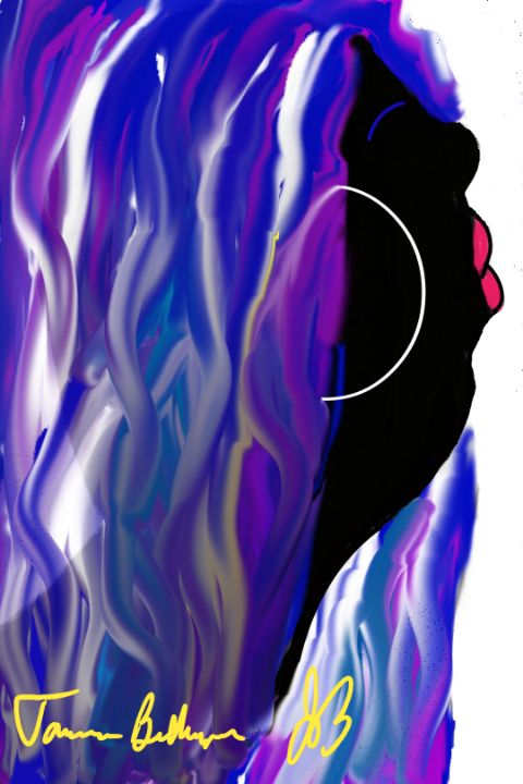 Lisa in a negative photo - Watermark Face Vision lost souls - Digital ...