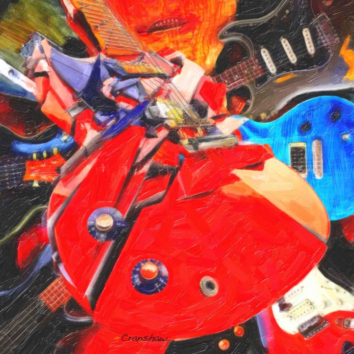 Electric guitars "Octane" - Just Art by John - Paintings & Prints ...