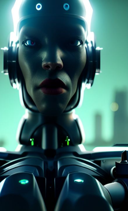 Cyborg from the Future - Digital Artworks - Digital Art & AI, Science ...