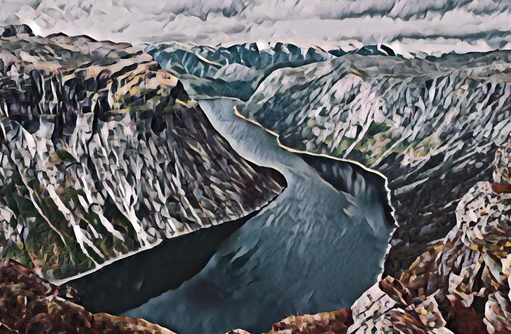 Fjord Valley - Alex Chernov - Digital Art & AI, Landscapes & Nature ...