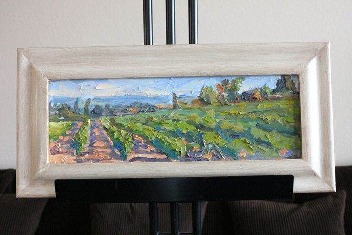 Tin Odescalchi 'Vines' Oil 6.5" x 19 - Erman Agustin Cruz Art Gallery ...