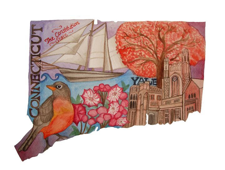 Connecticut the Constitution State - Bluebells & Butterflies ...