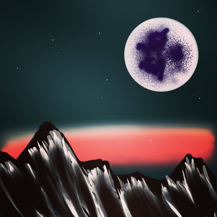 Beauty Of Moon - Natural Artworks - Digital Art & AI, Landscapes ...