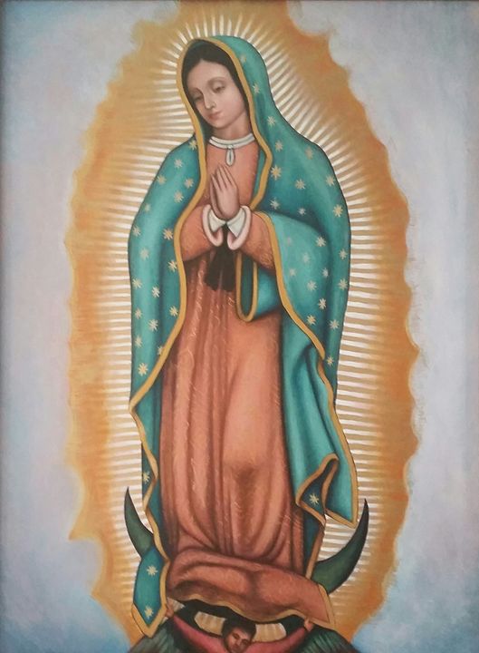 Guadalupe - Violeta Rivera - Paintings & Prints, Religion, Philosophy ...