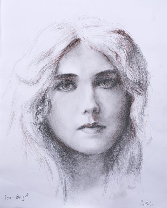 Ione Bright - GoldsteinArt - Drawings & Illustration, People & Figures, Portraits, Female - ArtPal