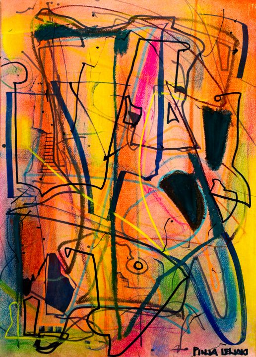 Mess - Pinjaemiliart - Paintings & Prints, Abstract, Color - ArtPal