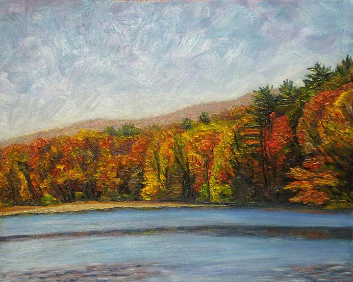 Bray Lake Autumn - Richard Nowak Fine Art - Paintings & Prints ...