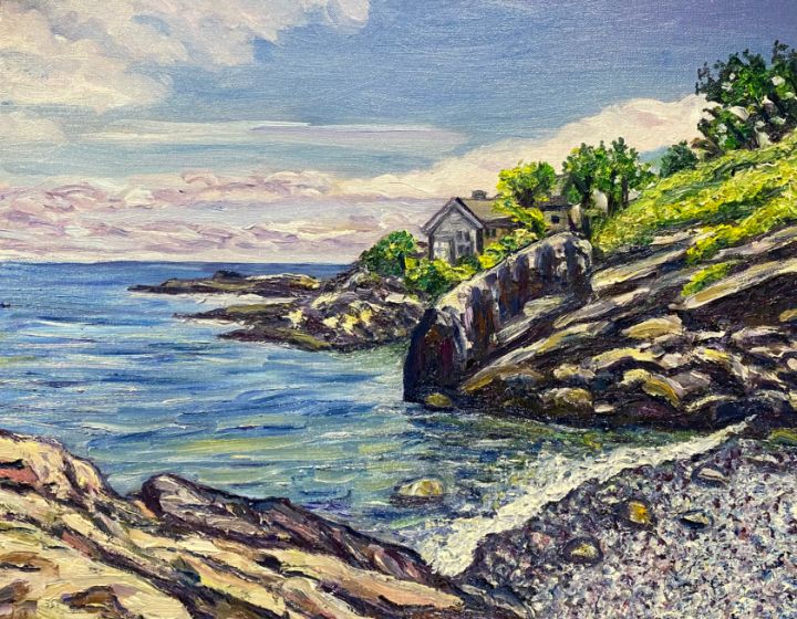 Summer View of Narrow Cove, Ogunquit - Richard Nowak Fine Art ...