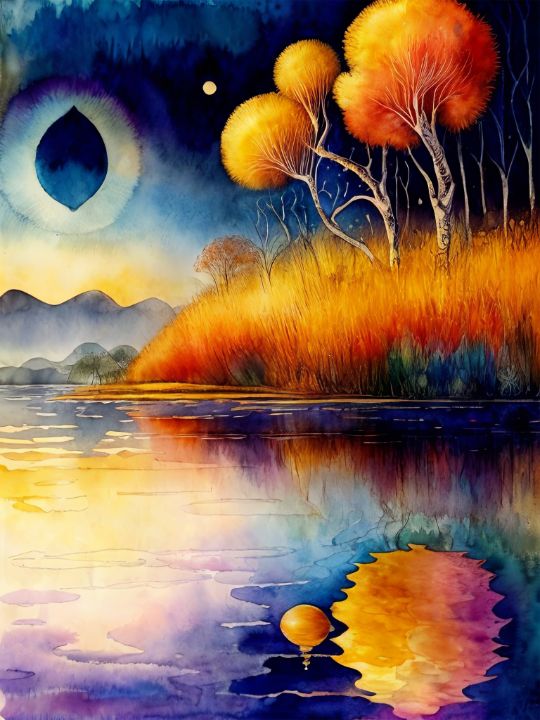 Romantic Forest - T98 - Drawings & Illustration, Landscapes & Nature ...