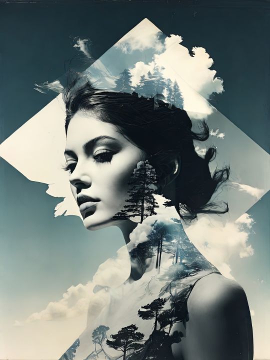 Photo Collage - T98 - Drawings & Illustration, People & Figures, Other People & Figures, Female ...