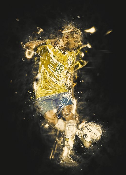 Neymar Junior Dance - T98 - Drawings & Illustration, People & Figures, Sports Figures, Football ...