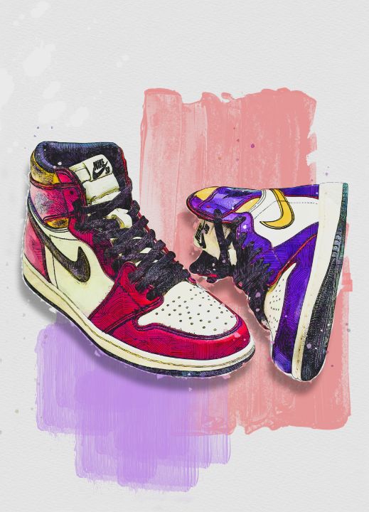 Nike Shoes - T98 - Drawings & Illustration, Sports & Hobbies, Other Sports & Hobbies - ArtPal