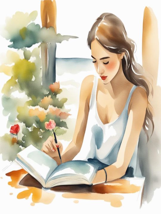 Write The Dream. - T98 - Paintings & Prints, People & Figures, Portraits, Female - ArtPal
