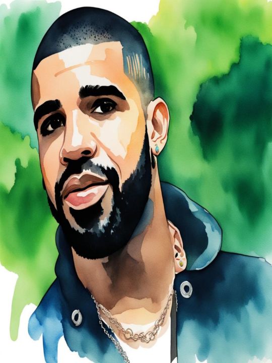 Drake - T98 - Paintings & Prints, People & Figures, Celebrity ...