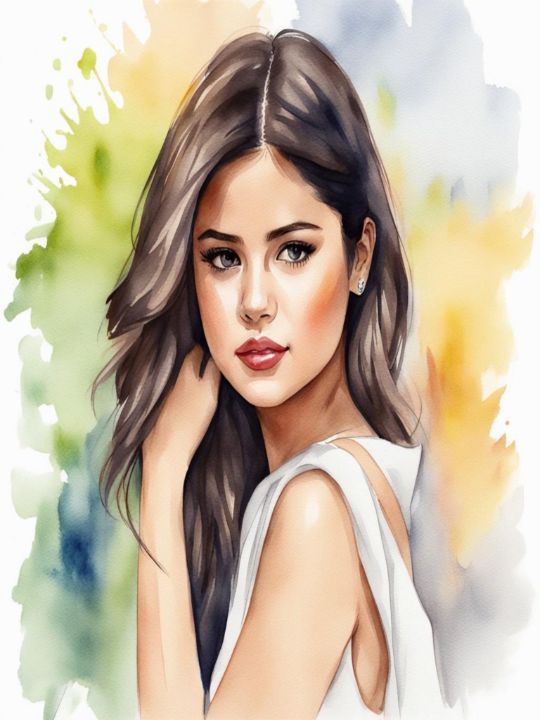 Selena Gomez - T98 - Paintings & Prints, People & Figures, Celebrity ...