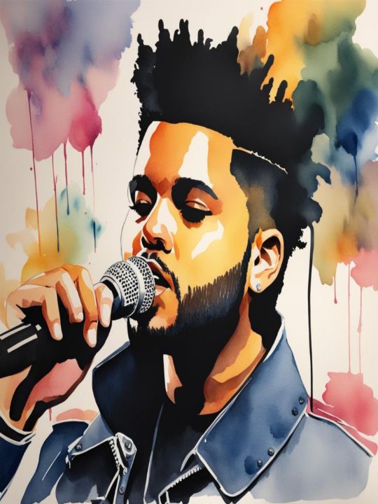 The Weeknd - T98 - Paintings & Prints, People & Figures, Celebrity ...