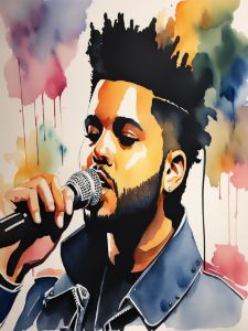 The Weeknd - T98 - Paintings & Prints, People & Figures, Celebrity ...