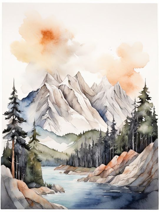 Peace Of Forest - T98 - Drawings & Illustration, Landscapes & Nature ...