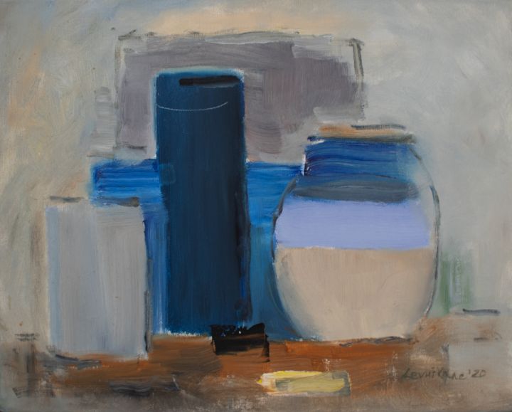 The Blue Still Life - Julija Levuskane - Paintings & Prints, Still Life ...