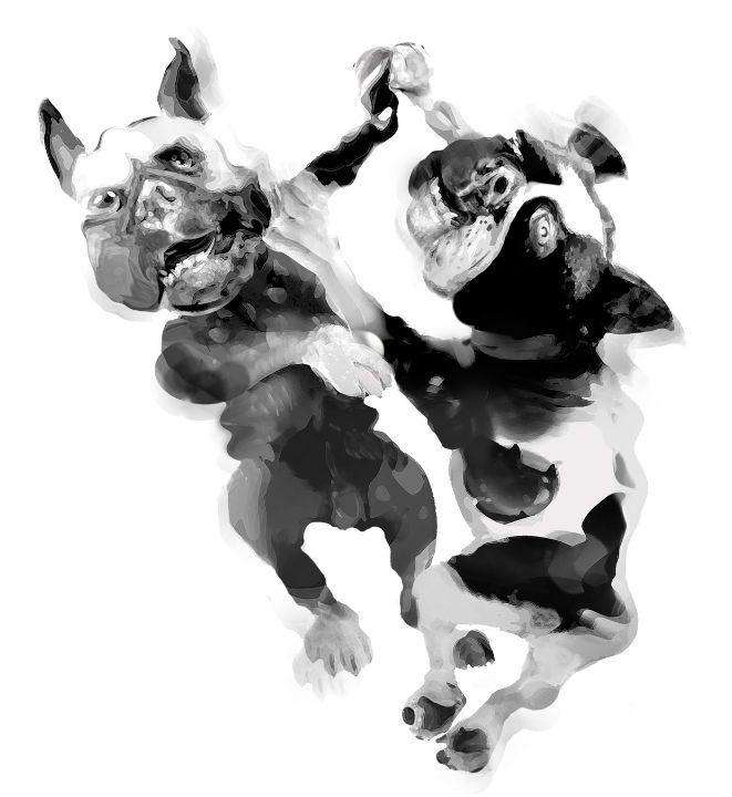 Two Dogs Dancing - gallerymac - Digital Art & AI, Animals, Birds ...