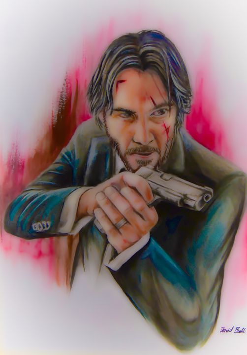 John Wick - David Bell Artist - Paintings & Prints, Entertainment, Movies, Action & Adventure ...