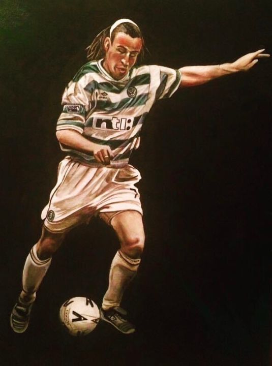 Henrik Larsson - David Bell Artist - Paintings & Prints, Sports ...