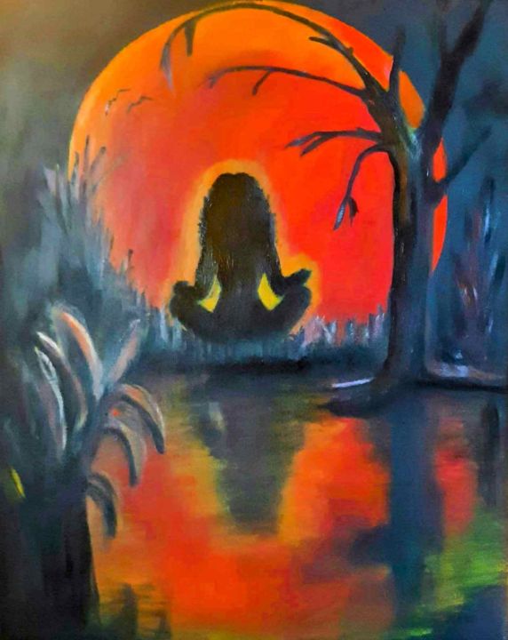 Red Zen - UpDoodle Arts - Paintings & Prints, Landscapes & Nature ...