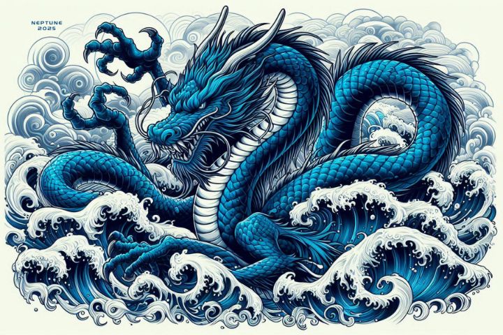 Water Dragon - Neptune's Gallery - Digital Art & AI, Fantasy ...