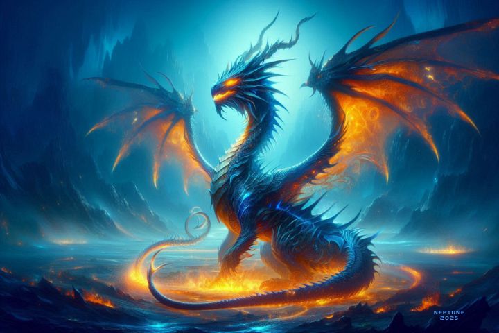 Mystic Dragon #2 - Neptune's Gallery - Digital Art & AI, Fantasy ...